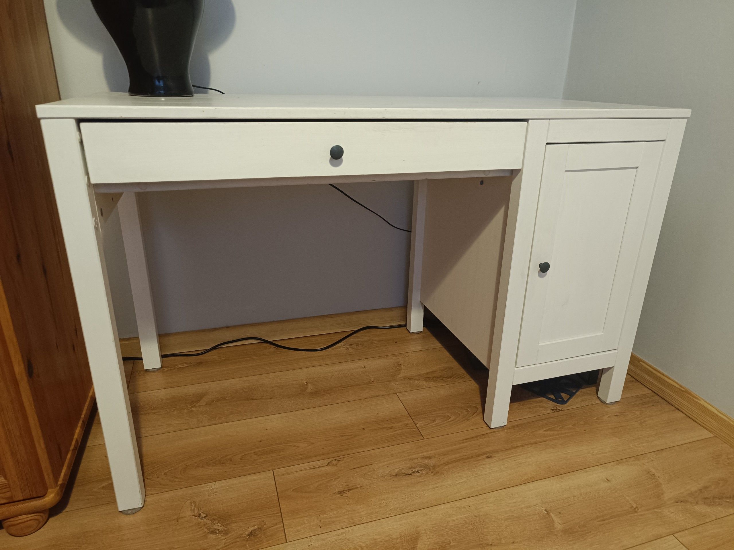HEMNES Biurko, biała bejca, 120x55 cm - Używane - 150,00 zł ...