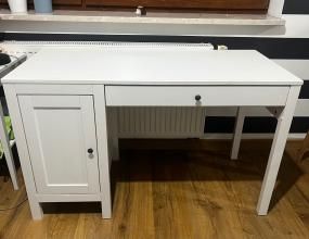 HEMNES Biurko, biała bejca, 120x55 cm - Używane - 400,00 zł - Malbork ...